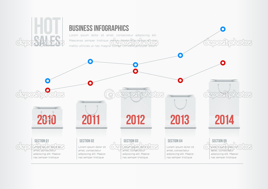 Shopping Bag Infographics Stock Vector by ©sgursozlu 28275939
