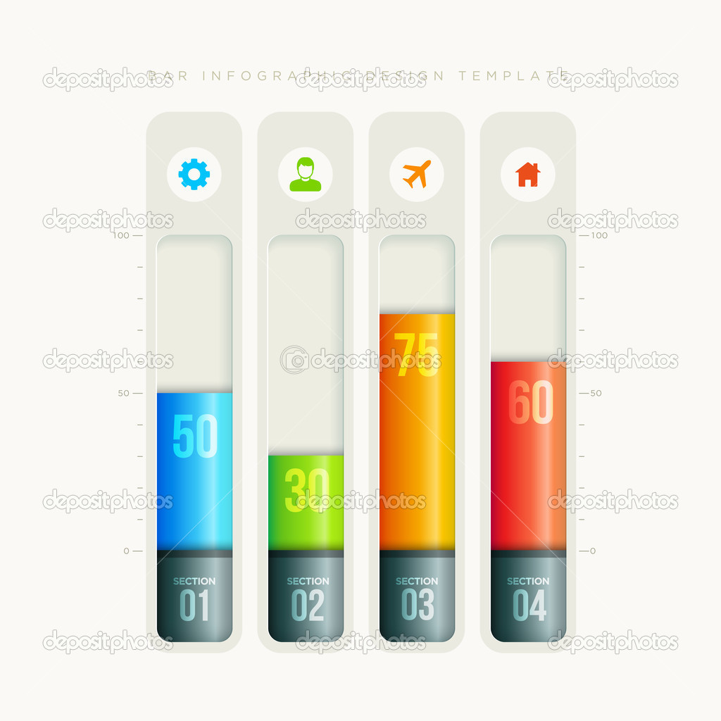 Bar infographic design template Stock Vector Image by ©sgursozlu #42787429