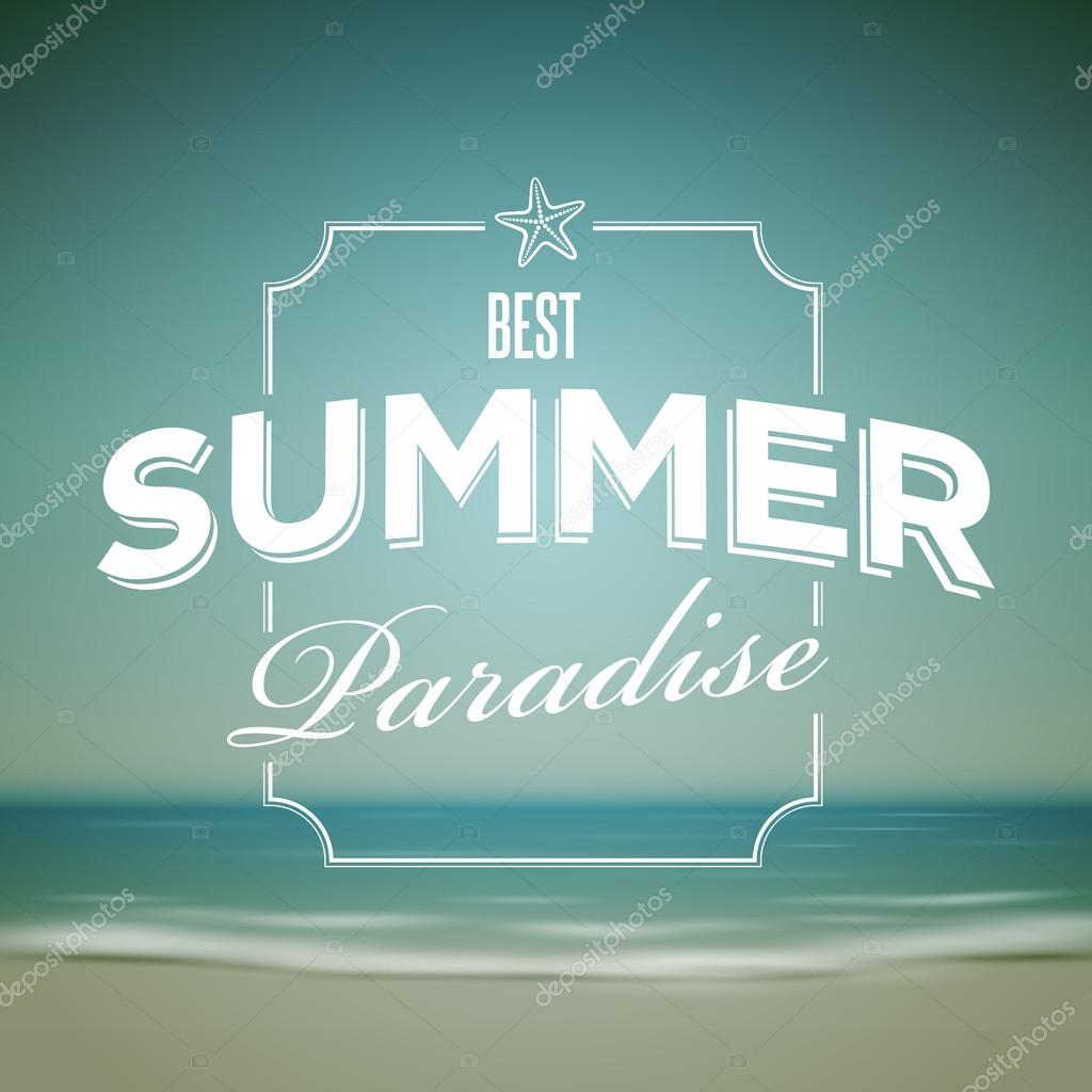 Summer Typographic Design Stock Vector Image by ©sgursozlu #43693677