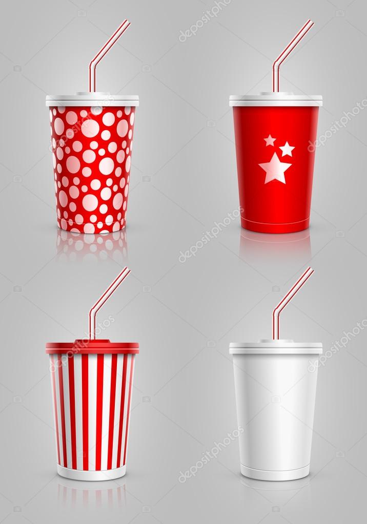 Disposable Cup Set Stock Vector Image by ©sgursozlu #44980973
