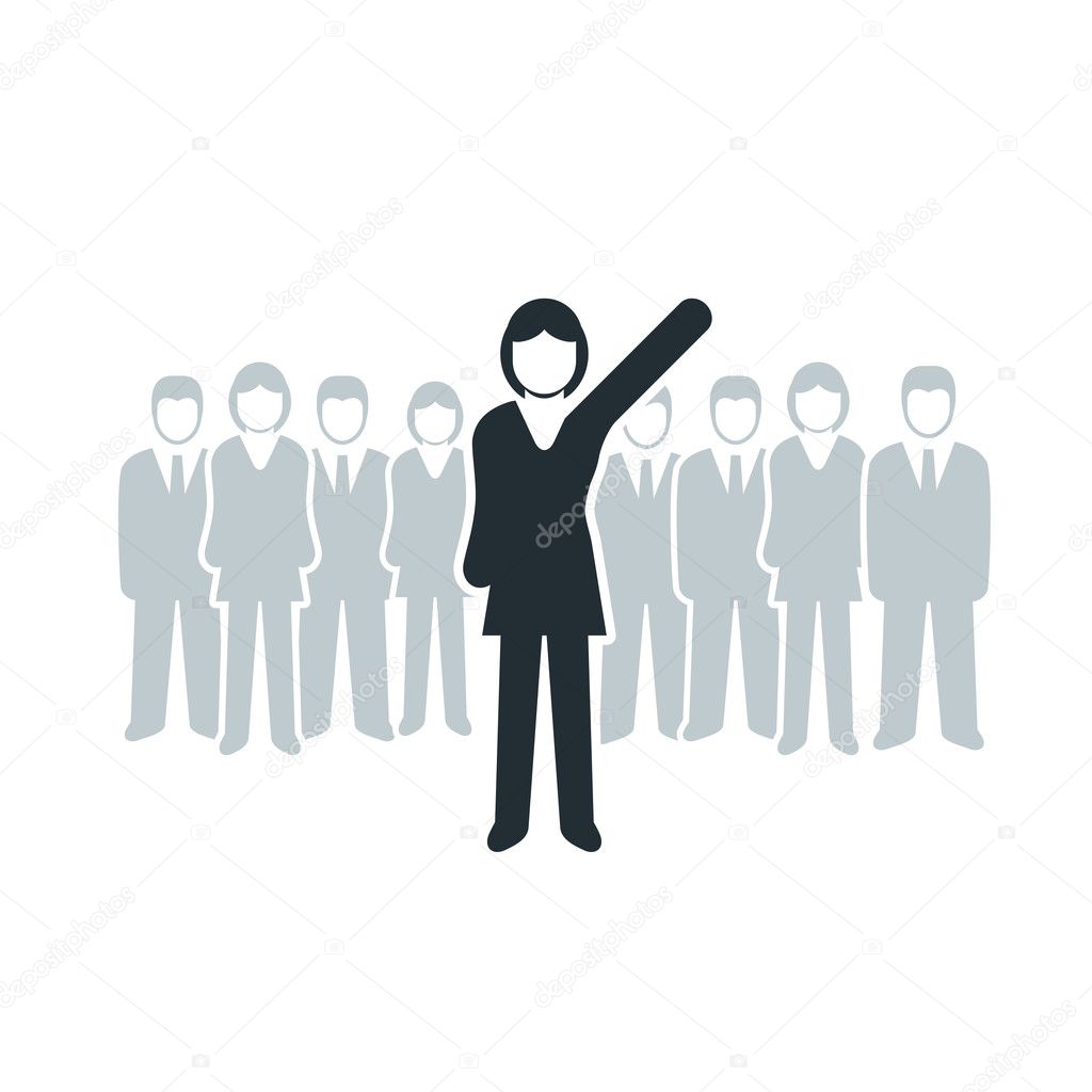 Leader woman Stock Vector by ©sgursozlu 48005739