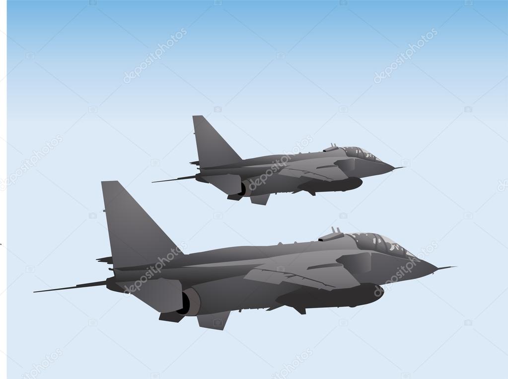 Jet fighter Stock Vector by ©haizuladri 32511857