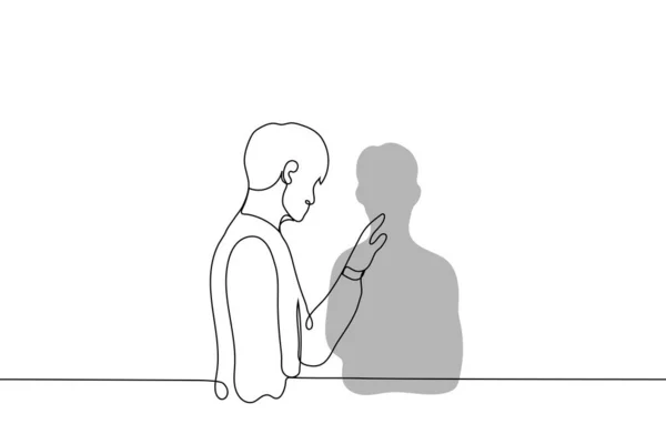 Autorreflexión imágenes de stock de arte vectorial | Depositphotos