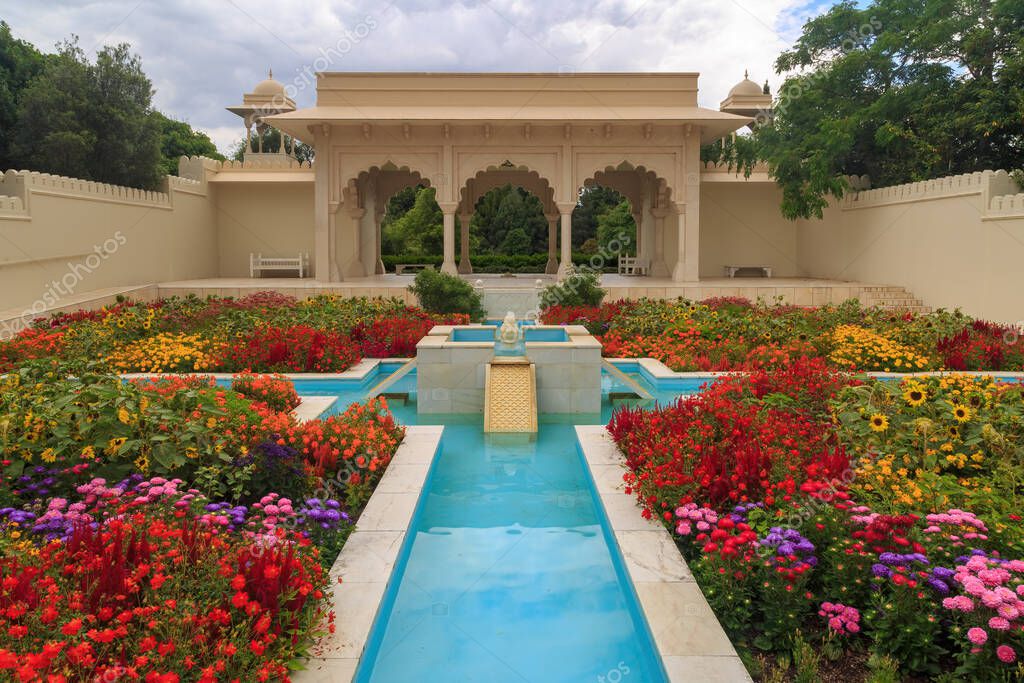 The Indian Char Bagh garden at Hamilton Gardens, a collection of themed ...