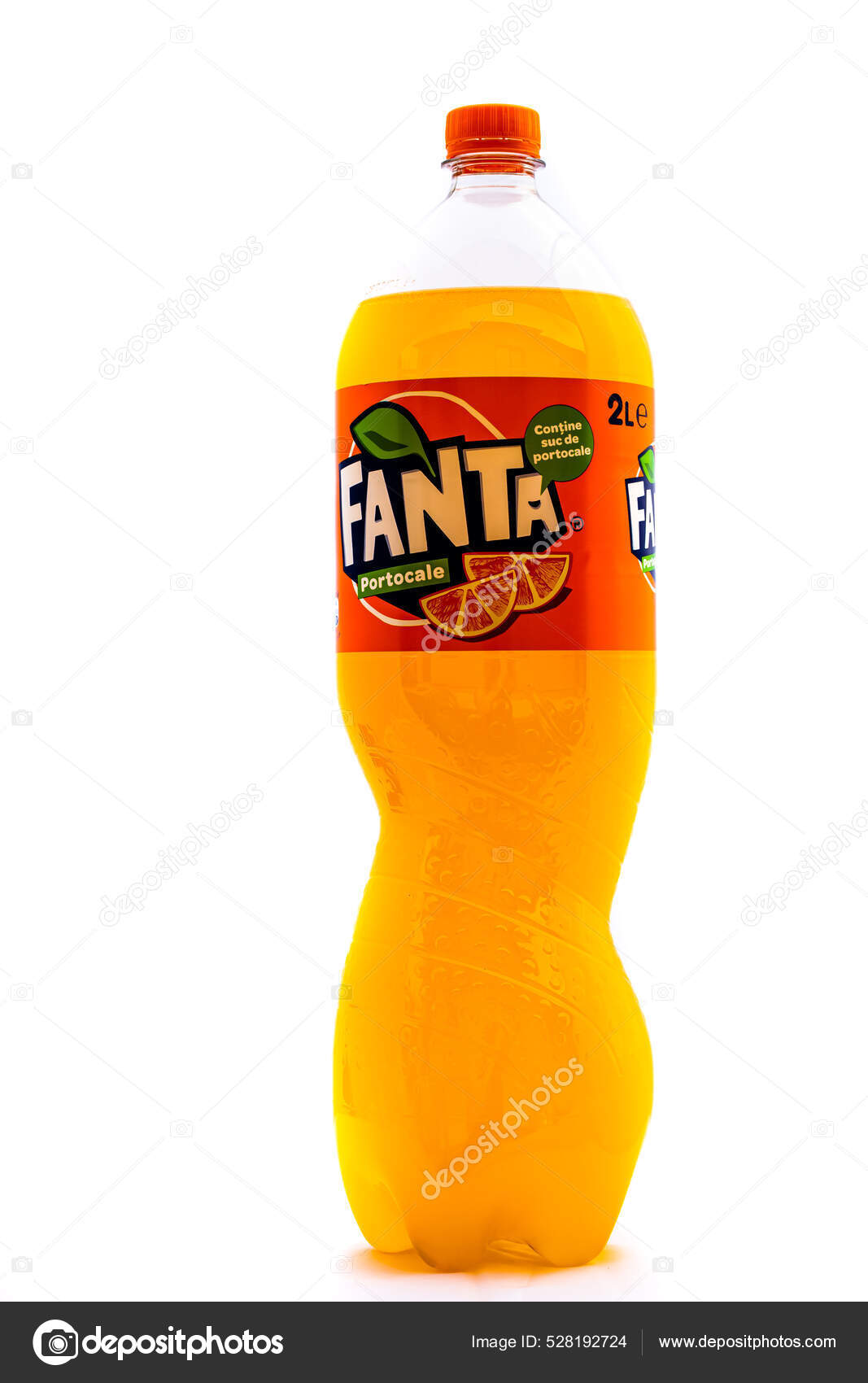 Fanta Plastic Bottle Isolated White Background Illustrative Editorial ...