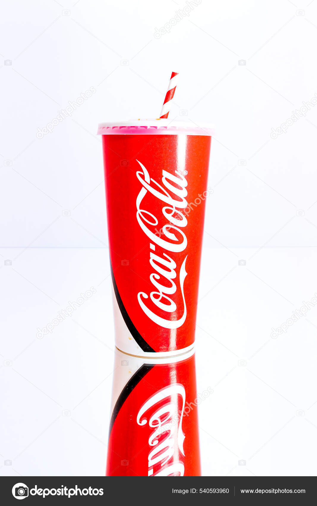 Coca Cola Paper Cup Illustrative Editorial Photo Studio Bucharest ...