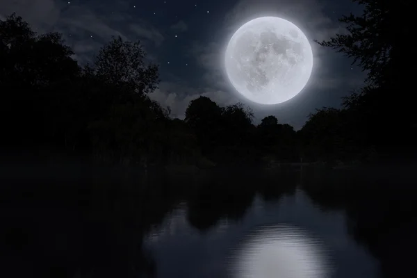 Full moon landscape — Stock Photo © carloscastilla #5302977