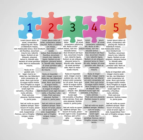25 Five puzzle pieces Vector Images | Depositphotos