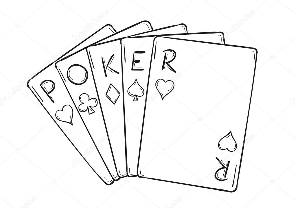 Five poker cards Stock Vector by ©muuraa 43282309