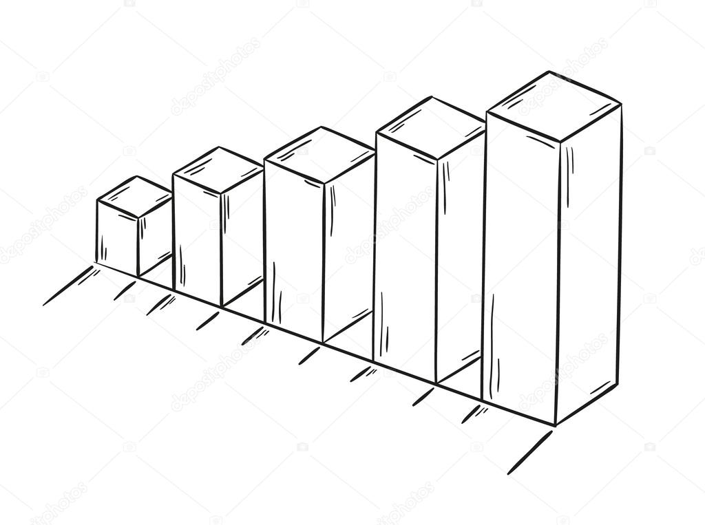 Sketch of the bar chart Stock Vector Image by ©muuraa #44094035