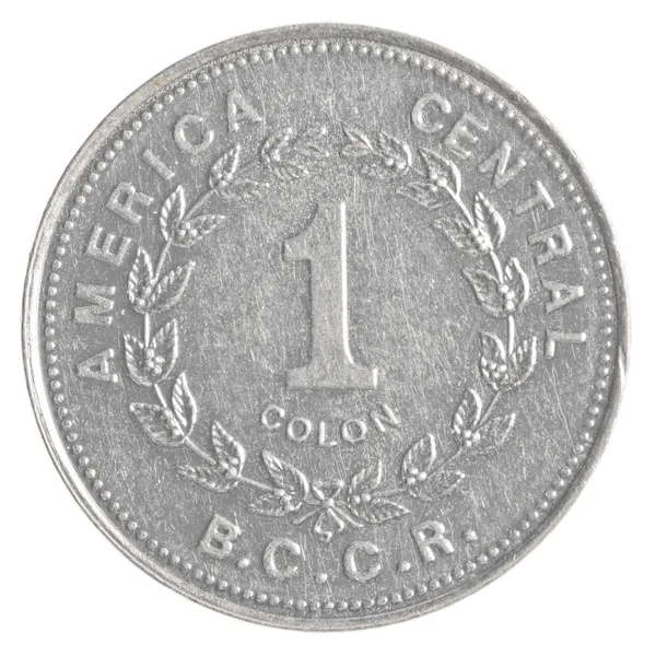 Signo colones costa rica | una moneda de Colón costarricense — Foto de ...