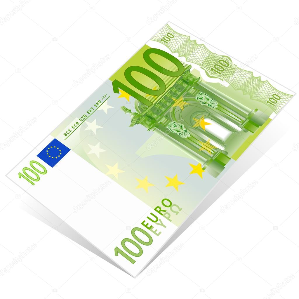 100 euros Vector de stock #23323726 de ©lynx_v