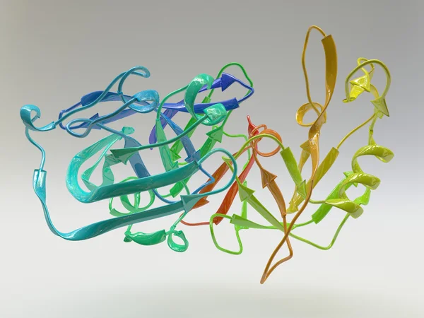 Pepsin molecule on white — Stock Photo © ibreakstock #11797454