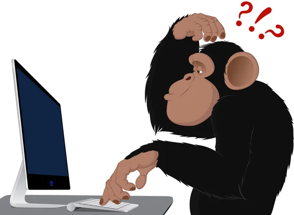 9,032,664 Monkey at computer Vector Images | Depositphotos