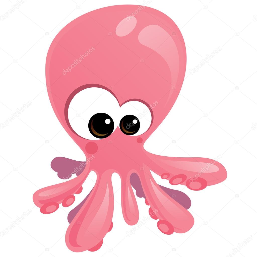 Cartoon Baby Octopus