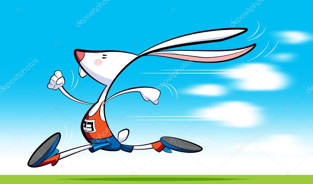 Fast Rabbit Cartoon