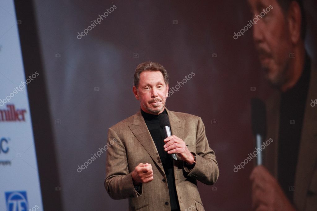 CEO of Oracle Larry Ellison makes his first speech at Oracle OpenWorld ...