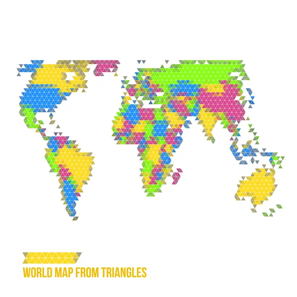 Triangles world map Vector Art Stock Images | Depositphotos