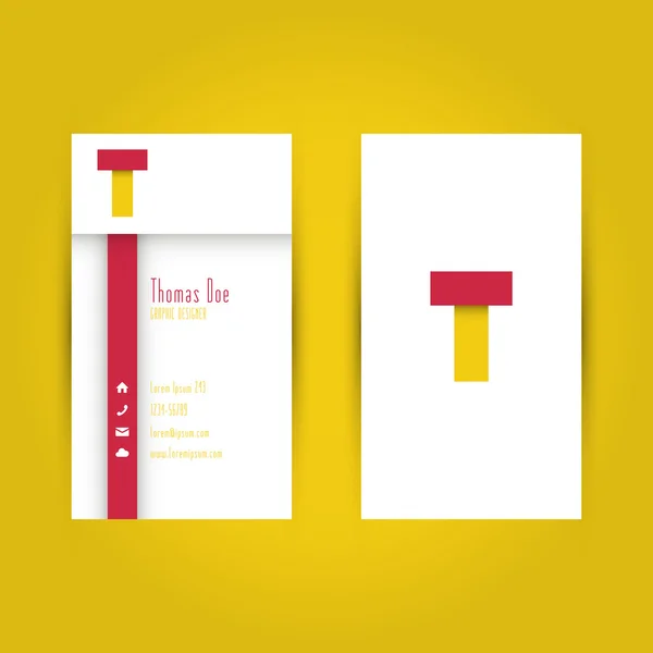 Modern simple light business card template — Stock Vector © LukasFlekal ...