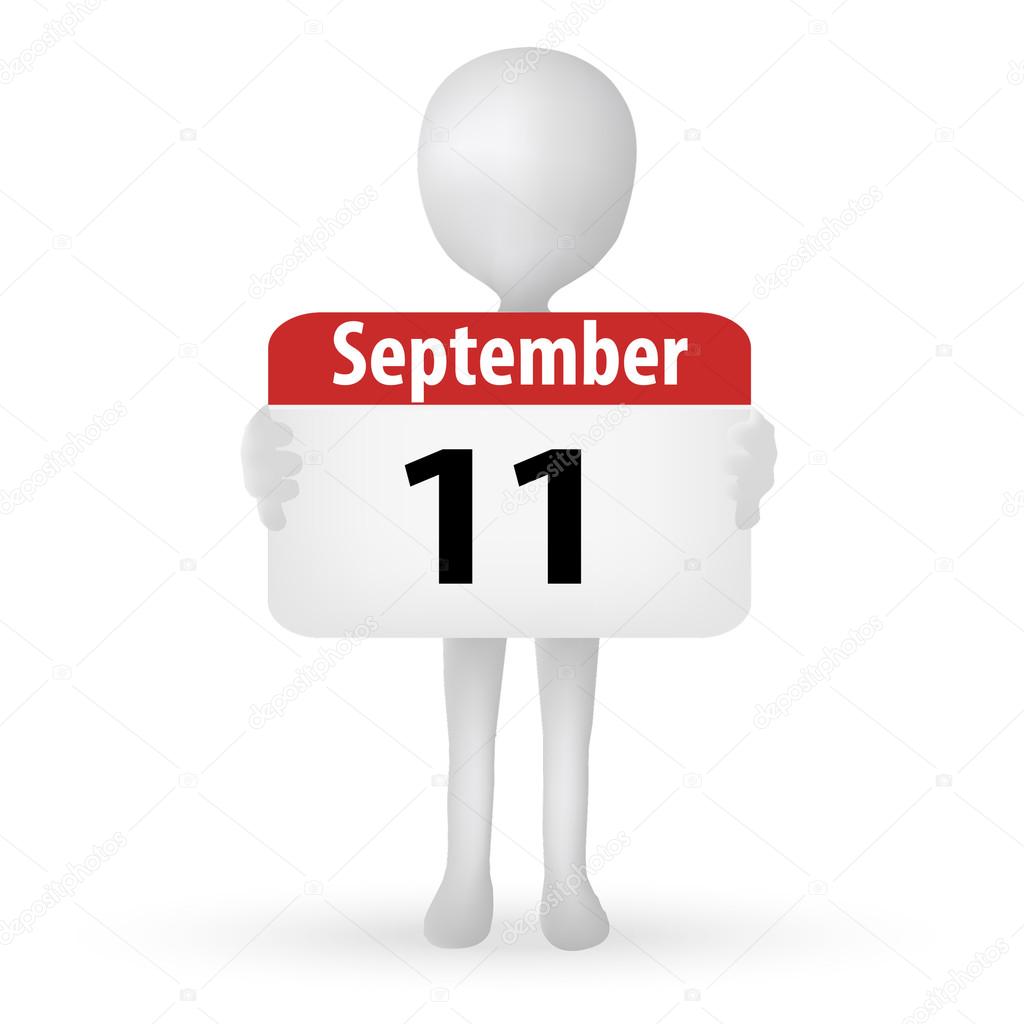 Small 3d man holding a calendar icon — Stock Photo © Istanbul2009 #22828378