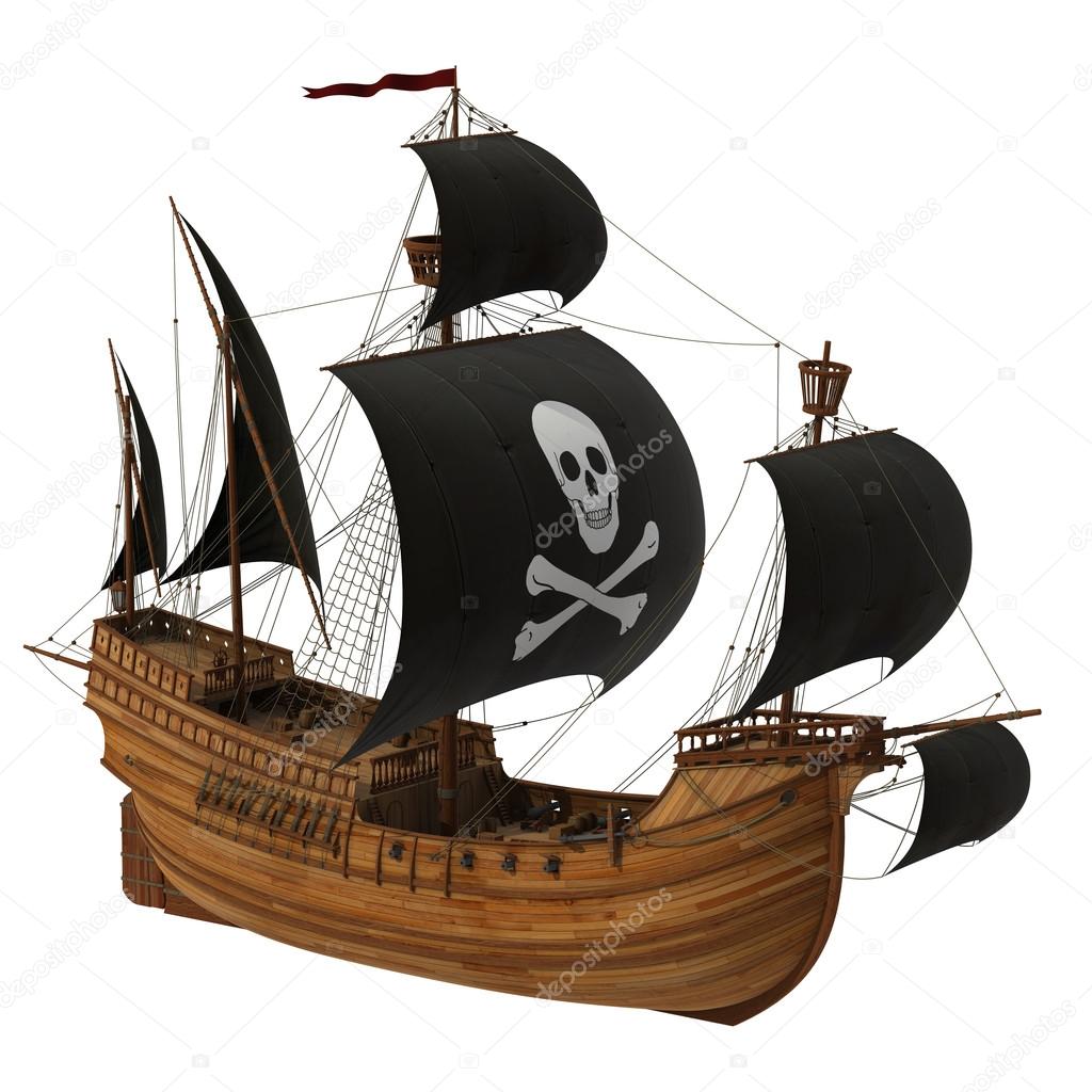 Pirate Ship — Stock Photo © 3DSculptor #48709697