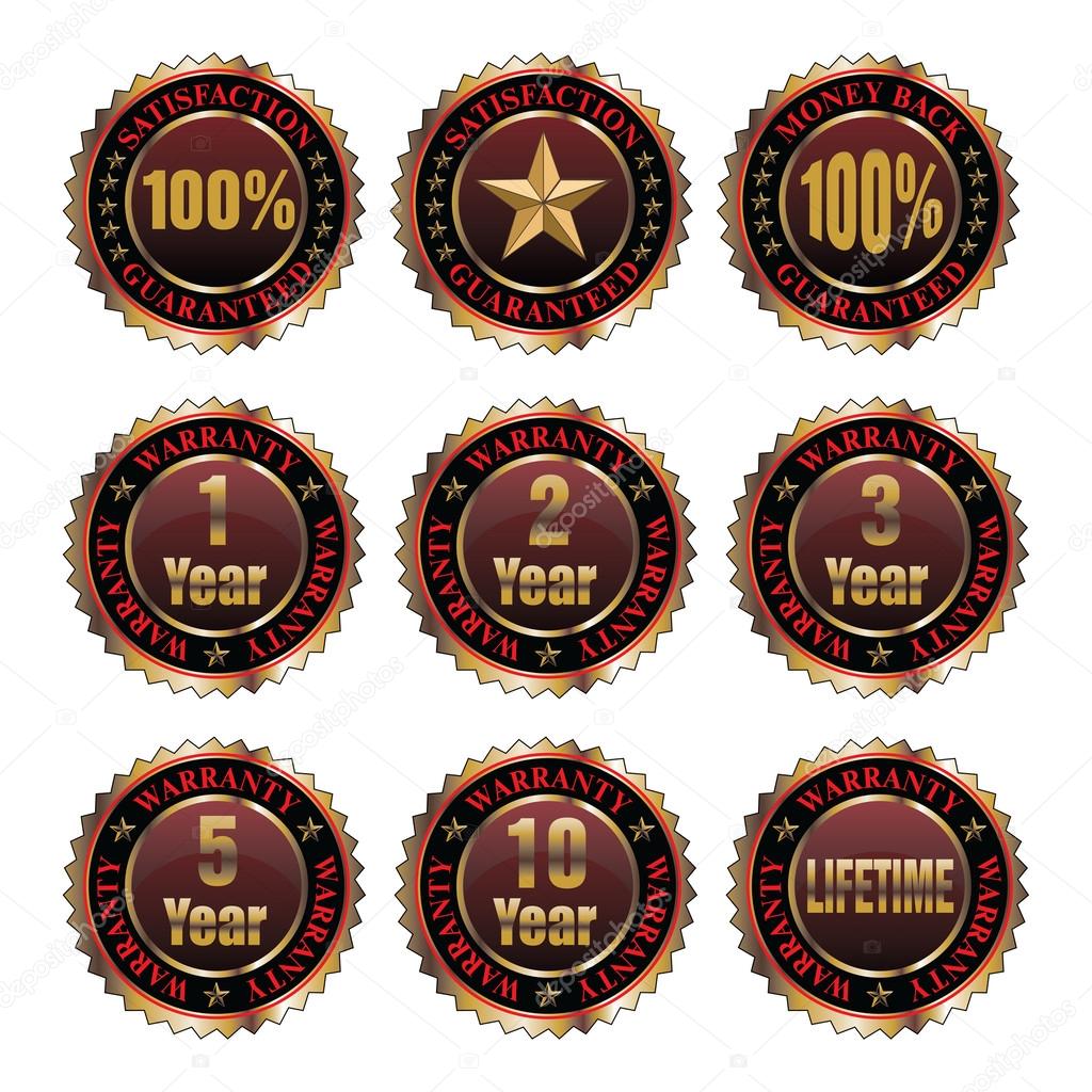 Warranty Guarantee Labels Stock Vector Image by ©AWesleyFloyd #41436249