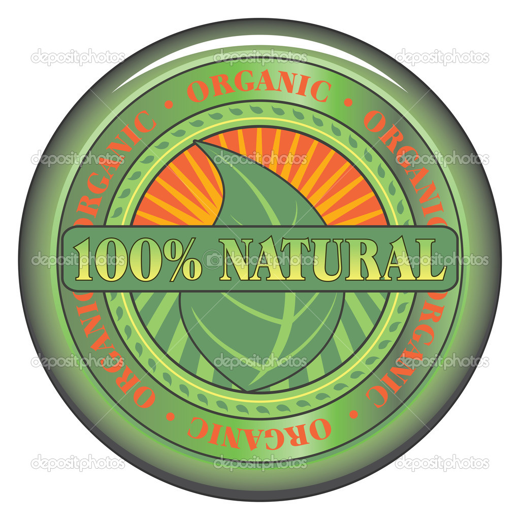 Natural Organic Button Stock Vector by ©AWesleyFloyd 49006877