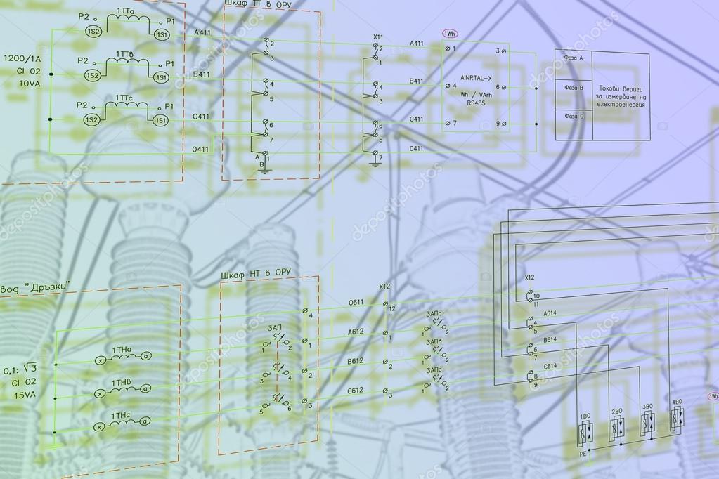 Engineering scheme of automation devices — Stock Photo © phadventureBG ...