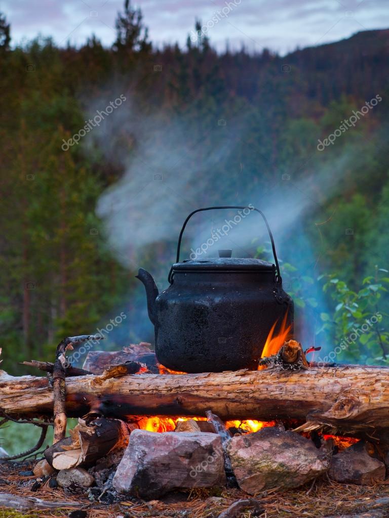 Boiling Water Over Fire