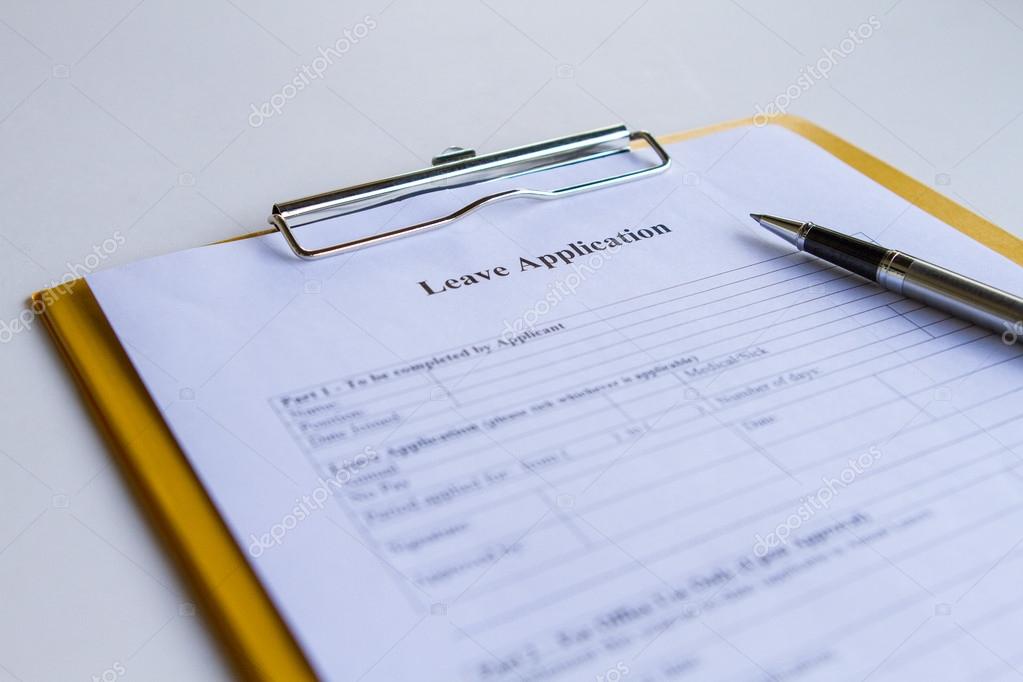 Leave Application Form Stock Photo by ©sinseeho 41784781