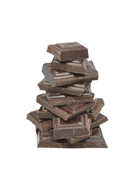 Stack of chocolate pieces Stock Photos, Royalty Free Stack of chocolate ...