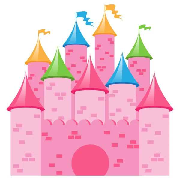 Pink castle Vector Art Stock Images | Depositphotos