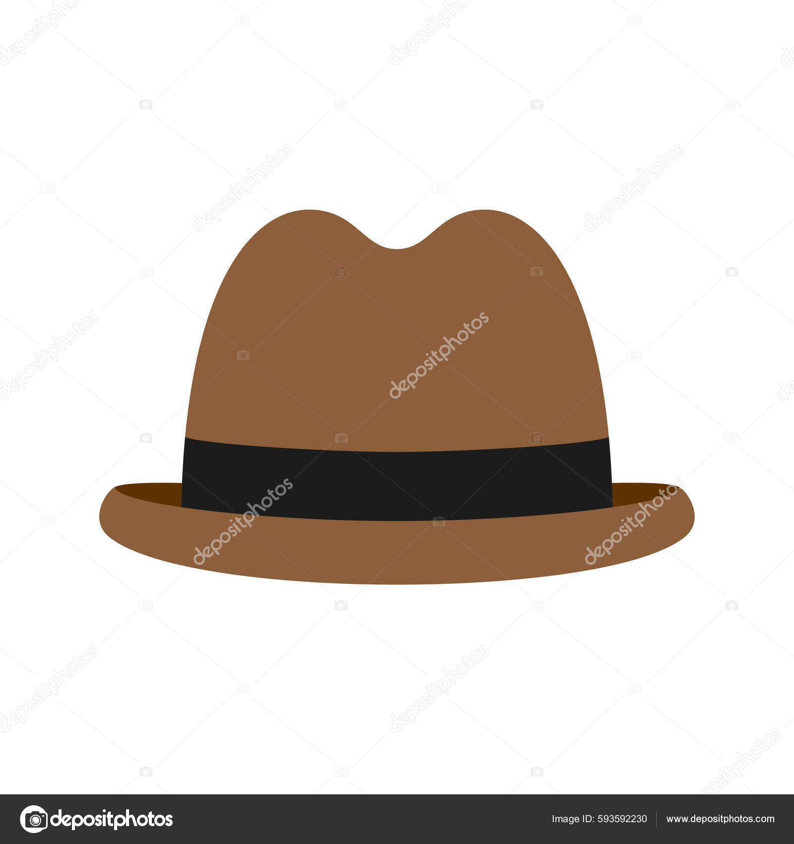 Hat Isolated White Background Stock Vector Image by ©Pureimagination ...