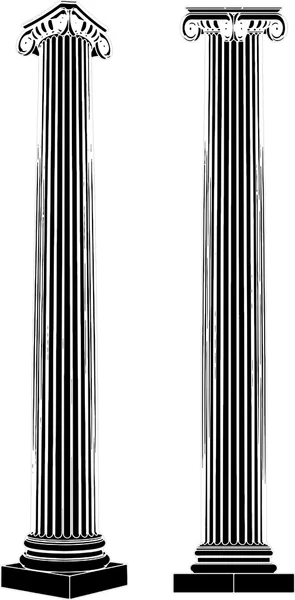 Greek Ionic Column Vector - Stock Image - Everypixel
