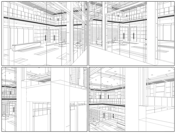 Meeting Conference Room Vector — Stock Vector © NesaCera #23514743
