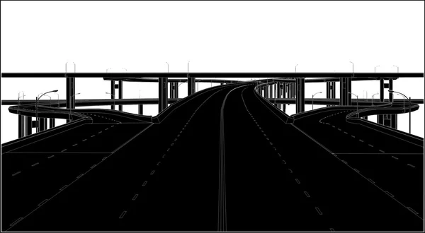 Highway interchange Vector Art Stock Images | Depositphotos