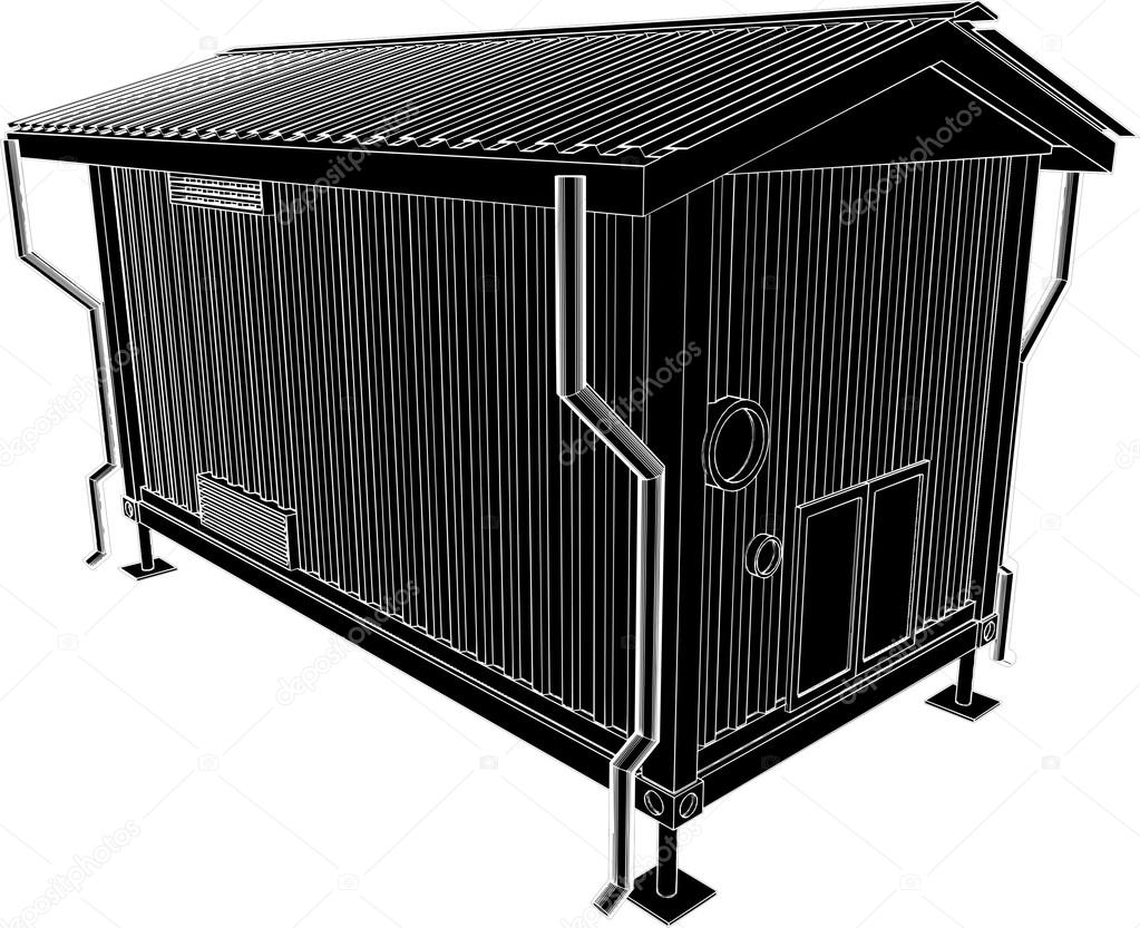House Container Vector Stock Vector Image by ©NesaCera #23841525