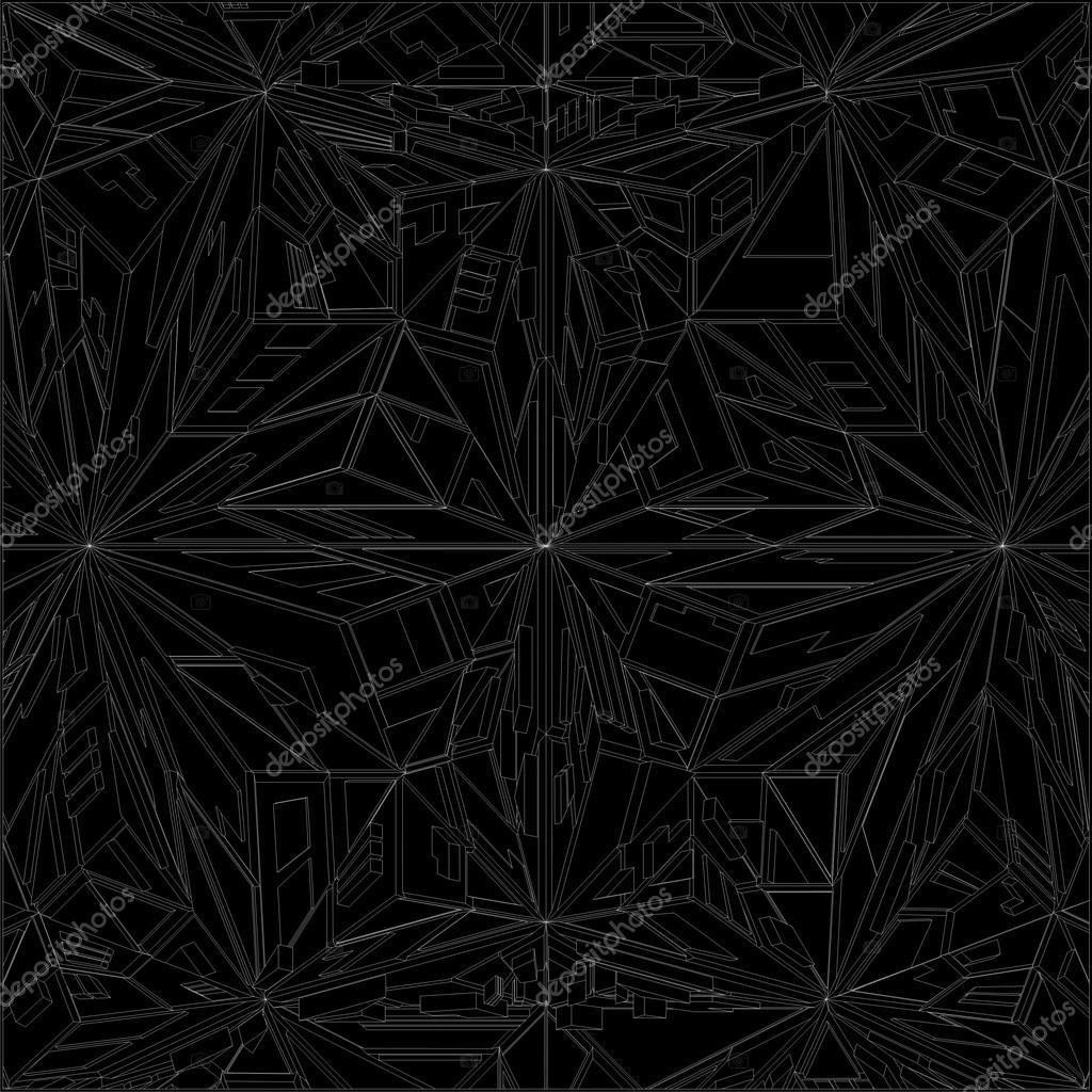 Diamond Crystal Geometric Pattern Structure Vector — Stock Vector ...