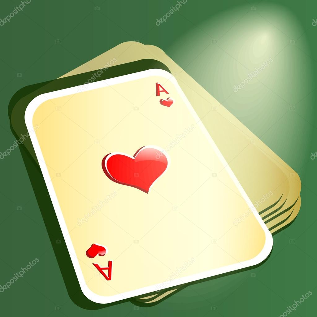 Pocker Cards Red Ace Vector Illustration Stock Vector by ...