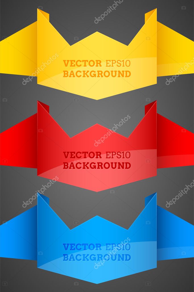 Abstract Vector Origami Backgrounds Stock Vector Image by ...