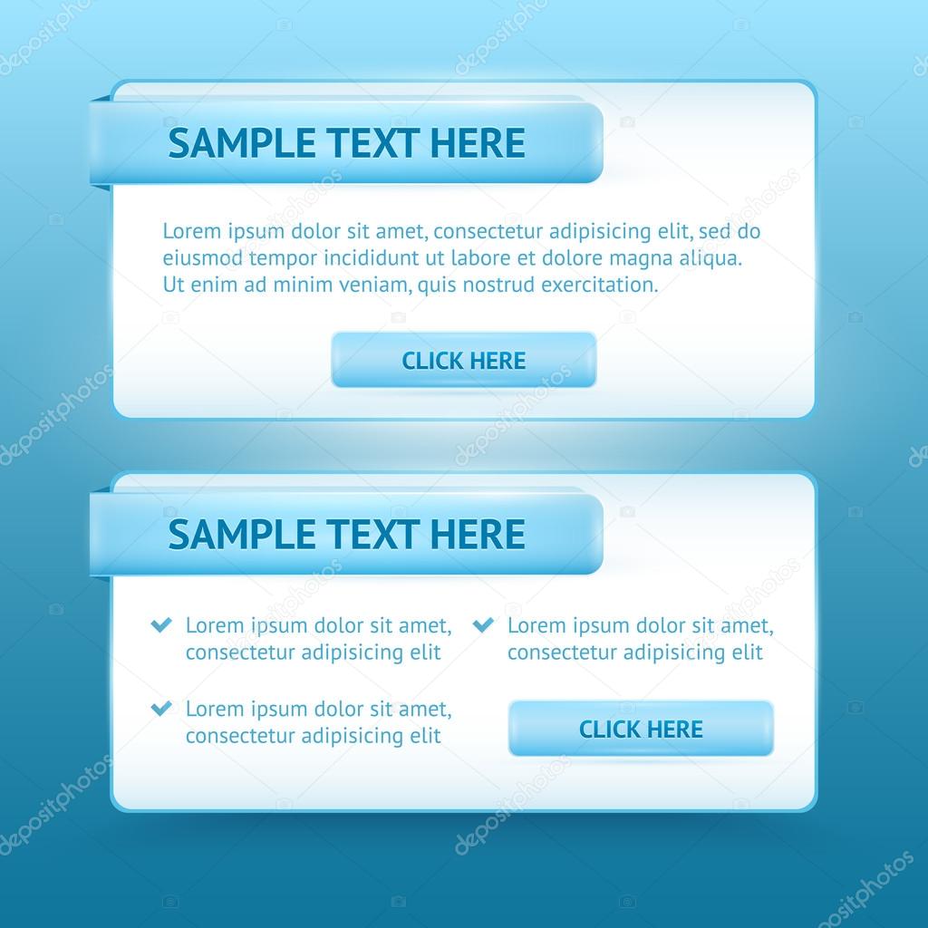 Blue Website Design Templates Stock Vector Image by ©ClassyCatStudio ...