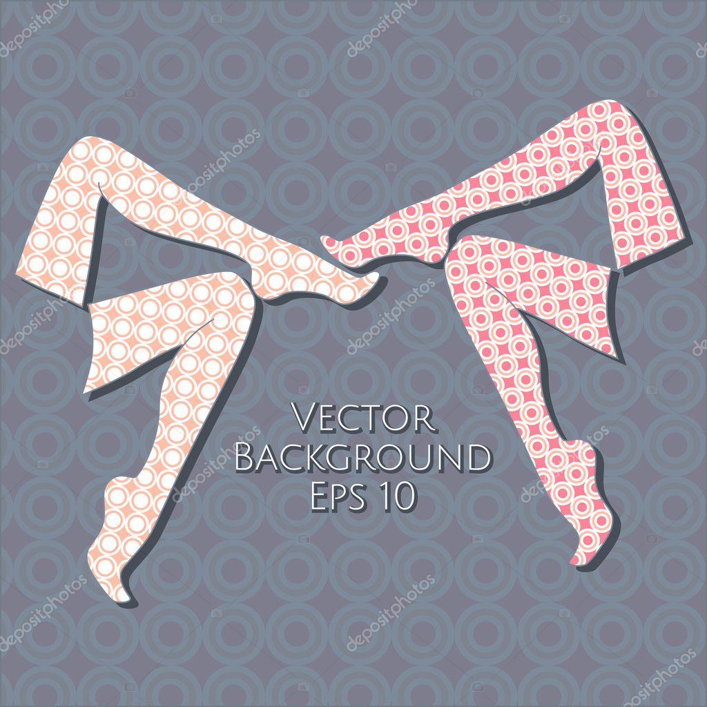 Vector Background Female Legs ⬇ Vector Image by © ClassyCatStudio ...