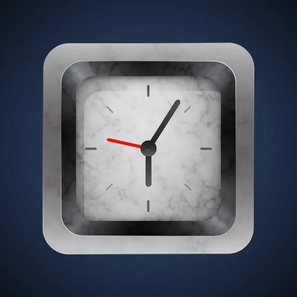 Vector White Clock Icon Stock Vector Image by ©ClassyCatStudio #23983627
