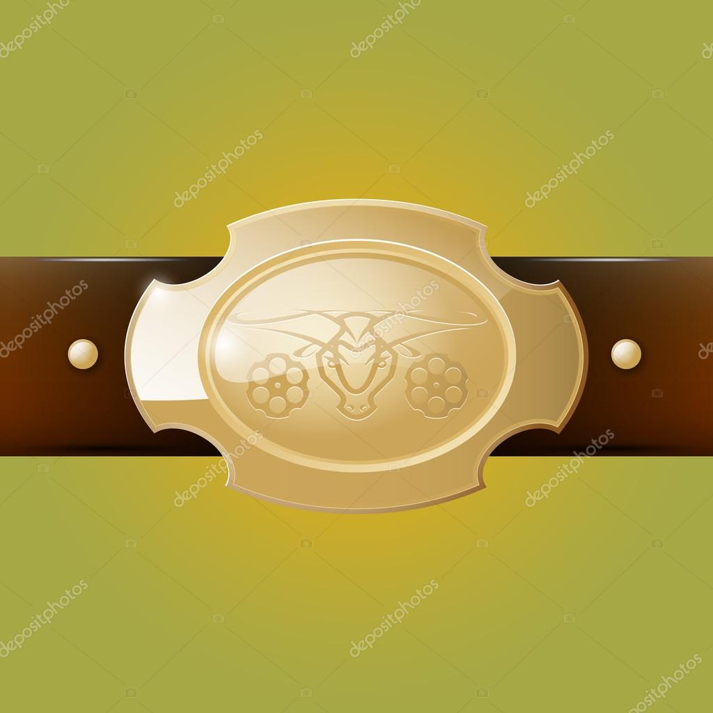 Vector Cowboy Belt Buckle Stock Illustration by ©ClassyCatStudio #21364707