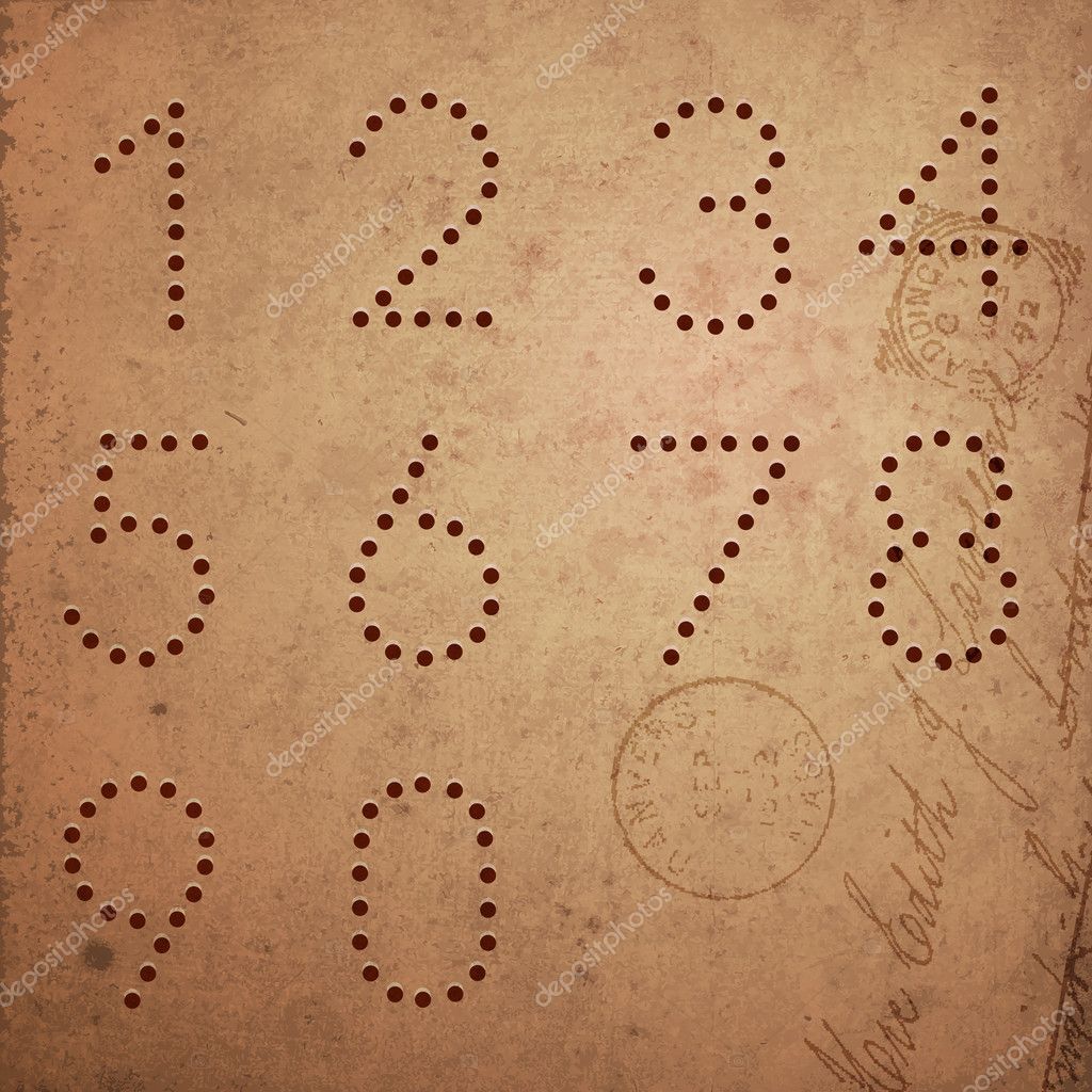 Vintage Style Numbers Typeset Stock Vector Image by ©ClassyCatStudio ...