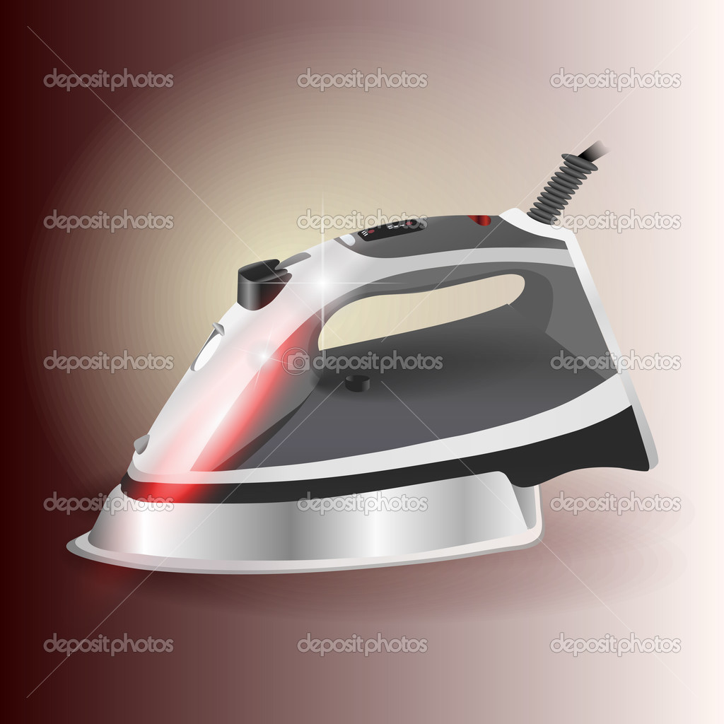 Modern Iron Vector Illustration Stock Vector by ©ClassyCatStudio 22978450