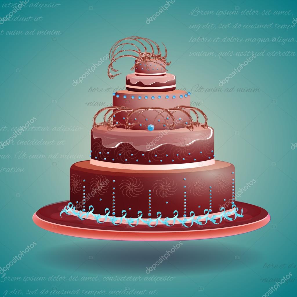 Pastel Cumpleaños Diseño Vectores Vector de stock por ©ClassyCatStudio ...
