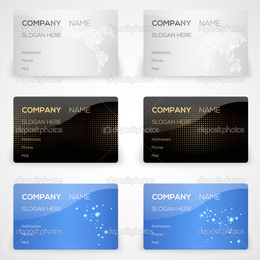 Vector Business Cards Vector Illustration Stock Vector Image by ...