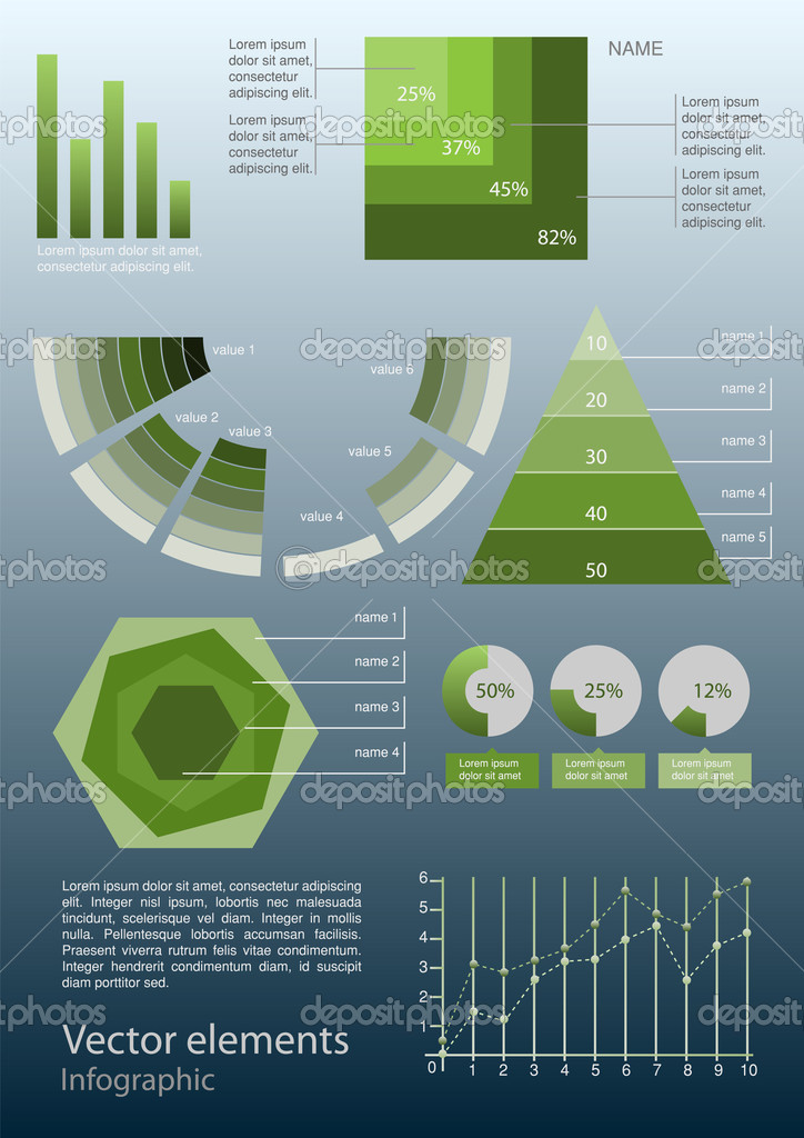 Elementos de infograf a vectorial. Ilustraci n vectorial 2024