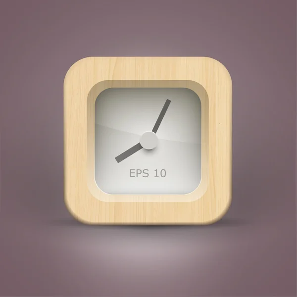 Vector White Clock Icon Stock Vector Image by ©ClassyCatStudio #23983627